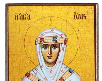 Icon of Saint Olga - Etsy