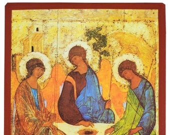 The Hospitality of Abraham Icon - Etsy