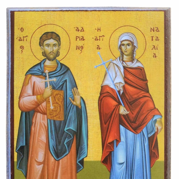 St Natalia and Adrian Icon - Etsy