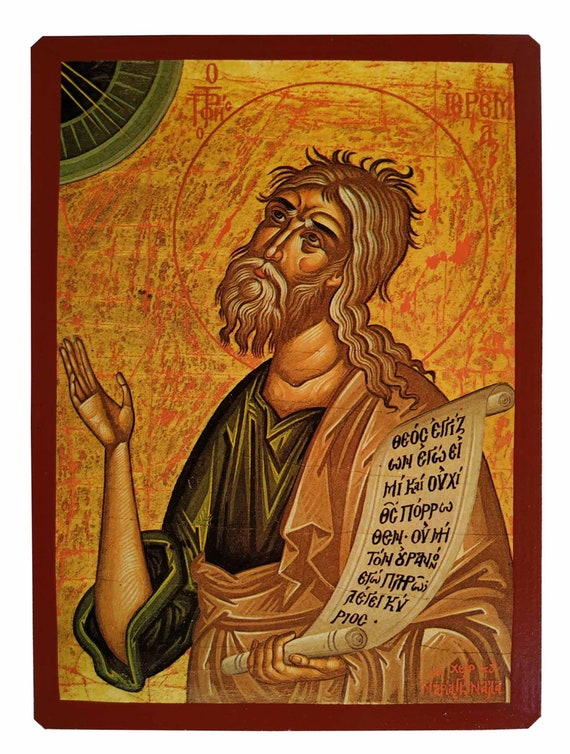 Holy Prophet Jeremiah Byzantine Icon Orthodox Icon Handmade - Etsy
