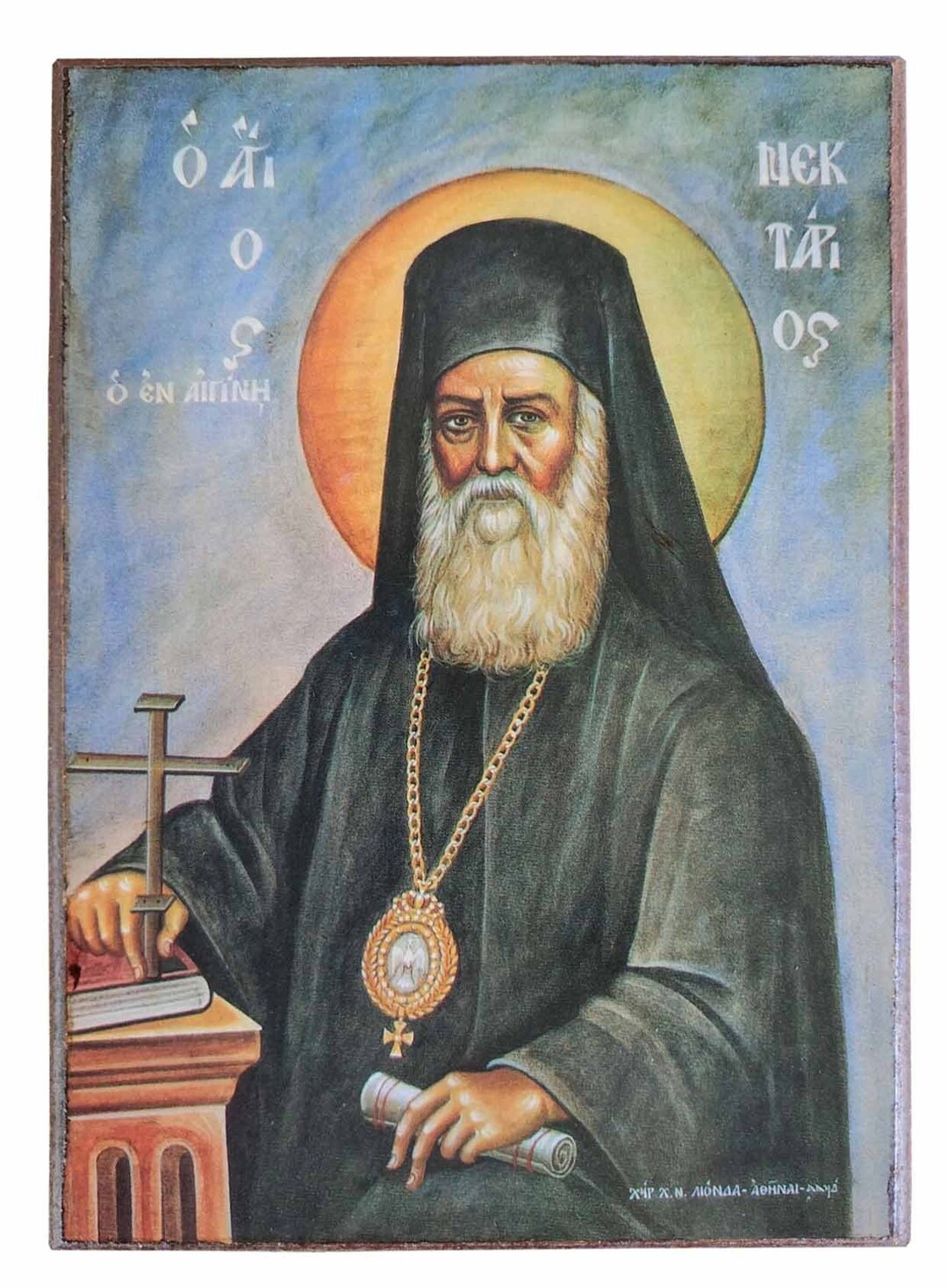 Saint Nectarius, Metropolitan of Pentapolis, Byzantine Icon, Orthodox ...