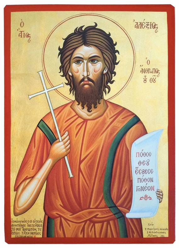 Saint Alexius the Man of God in Rome Byzantine Icon - Etsy