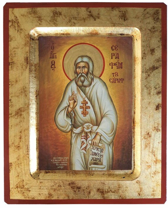 Saint Seraphim of Sarov Byzantine Icon Orthodox Icon - Etsy