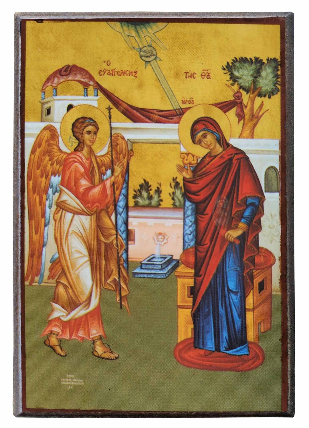 Annunciation Byzantine Icon Orthodox Icon Handmade Icon - Etsy UK