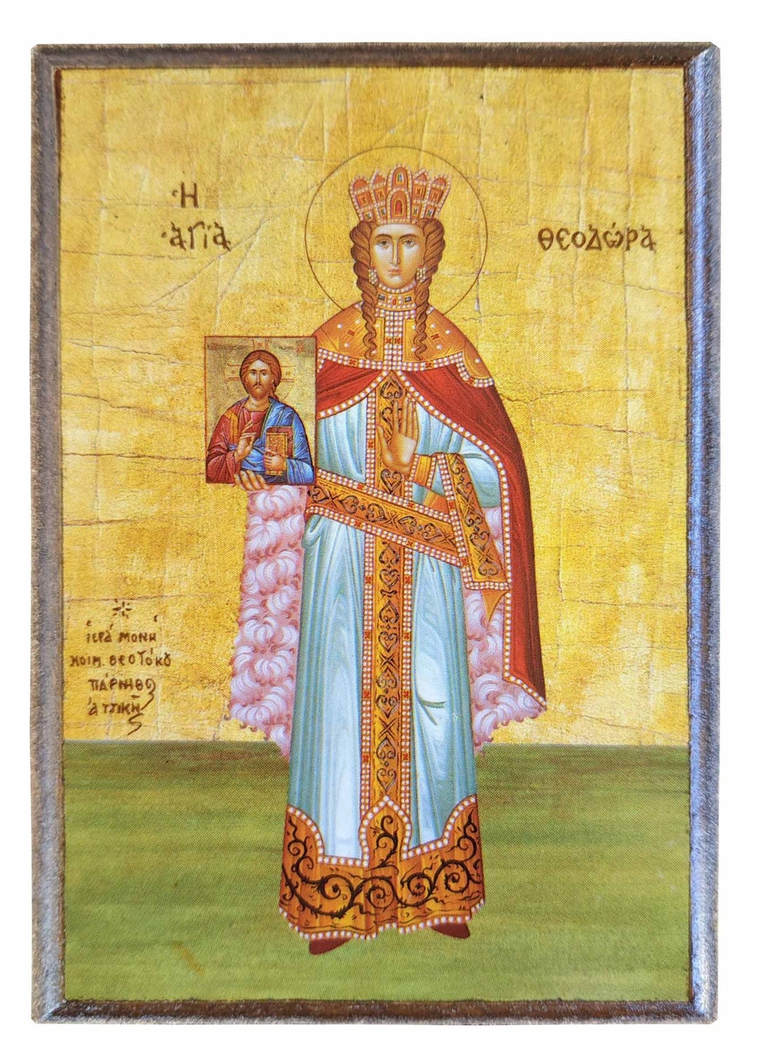 Saint Theodora, the Empress of Byzantium, Full Body, Byzantine Icon ...