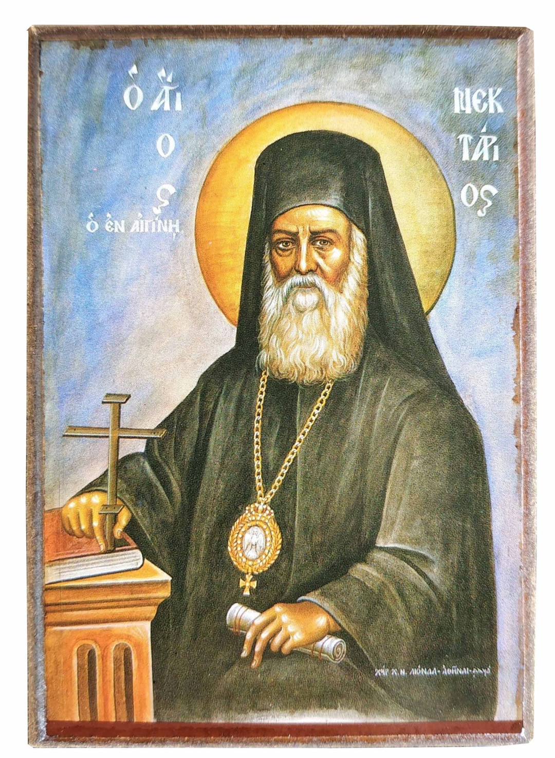 Saint Nectarius, Metropolitan of Pentapolis, Byzantine Icon, Orthodox ...