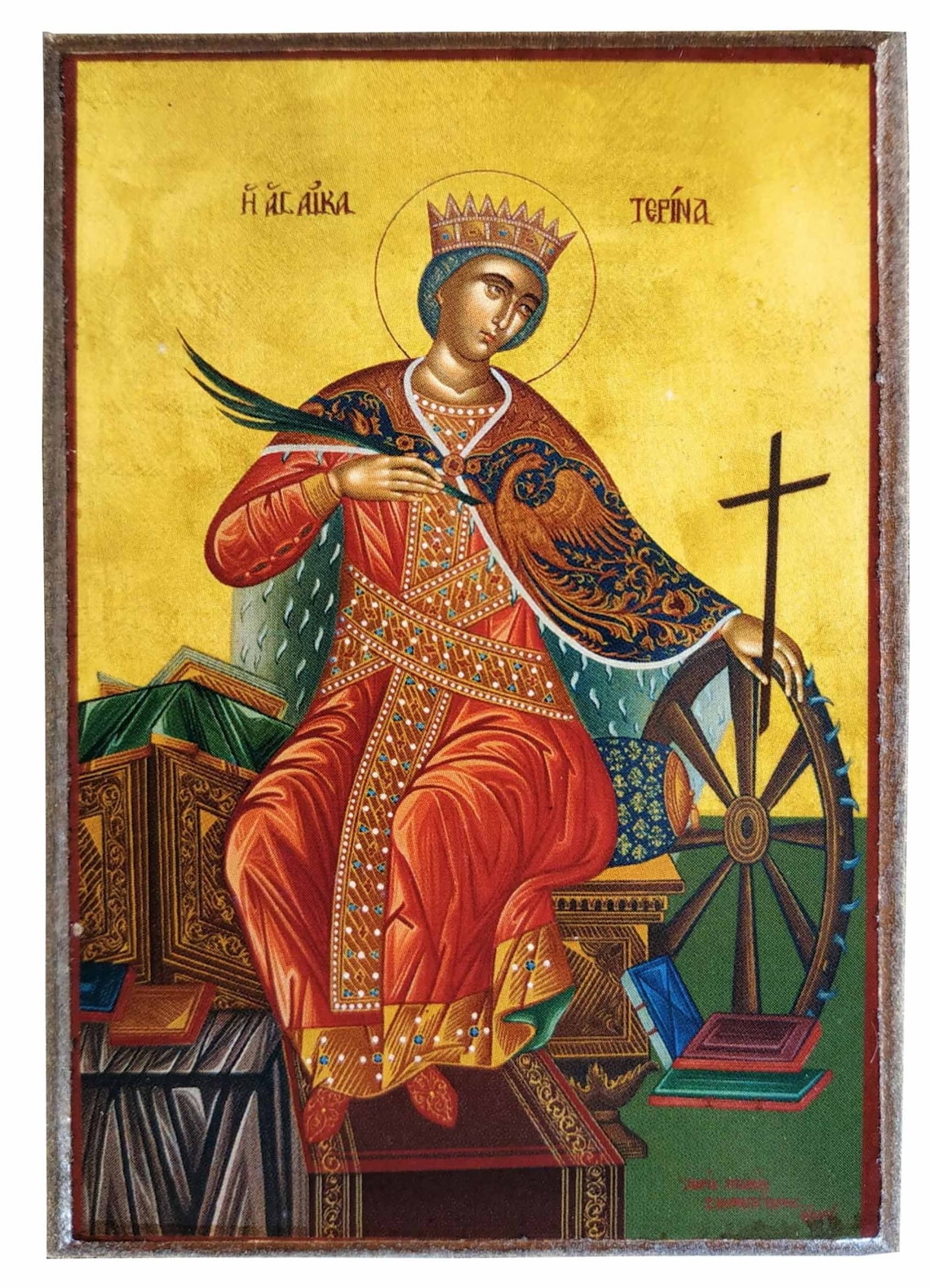 Saint Catherine the Great Martyr of Alexandria enthroned | Etsy