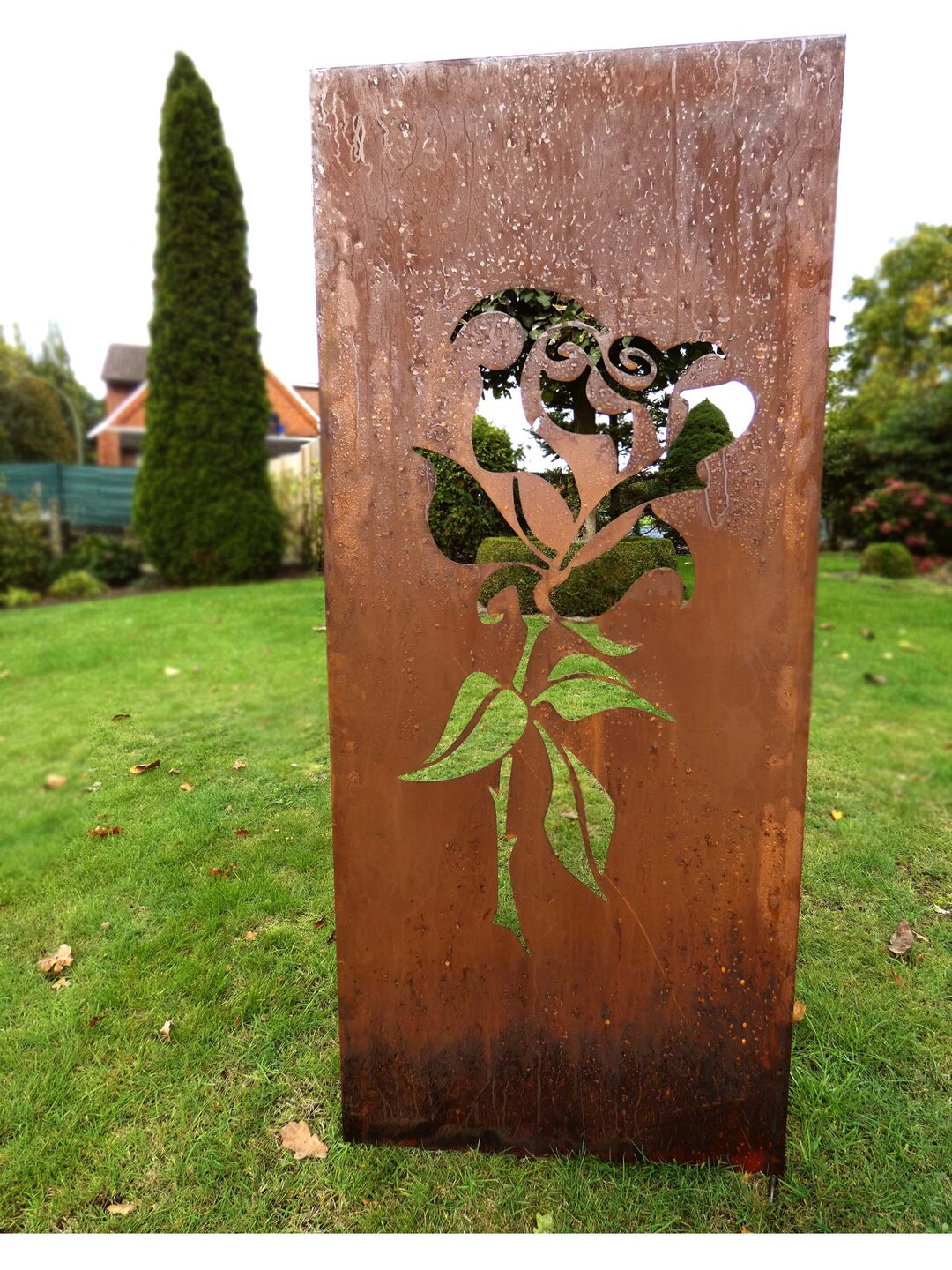 Patina Garden Privacy Screen Wall Rust Privacy Screen Metal 15062 Cm ...