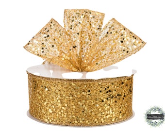 Gold Mesh Ribbon - Etsy