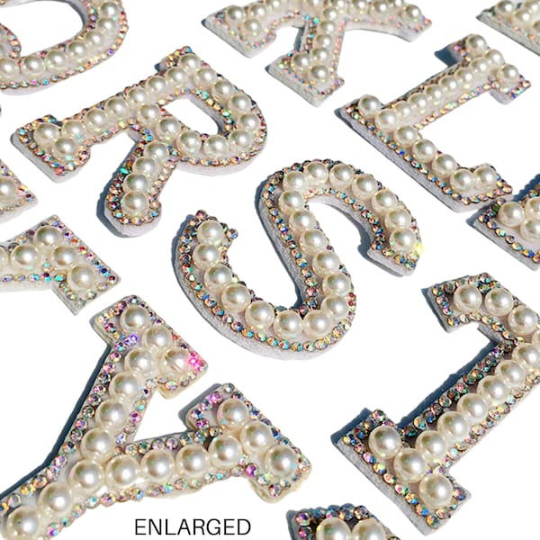 Pearl Iron on Letters - Etsy