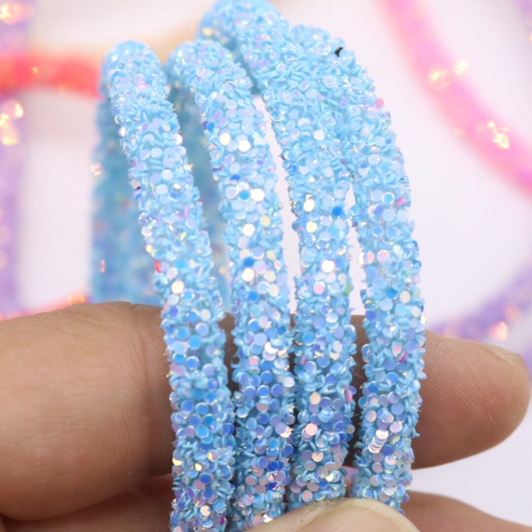 GLITTER RESIN Rope SKY Blue Rhinestone Rope Used for - Etsy