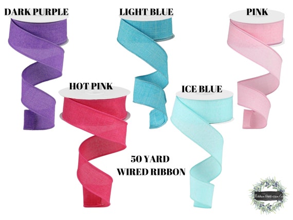 FIFTY 50 Yard CANVAS Ribbon Wired Ribbon Ribbon for - Etsy