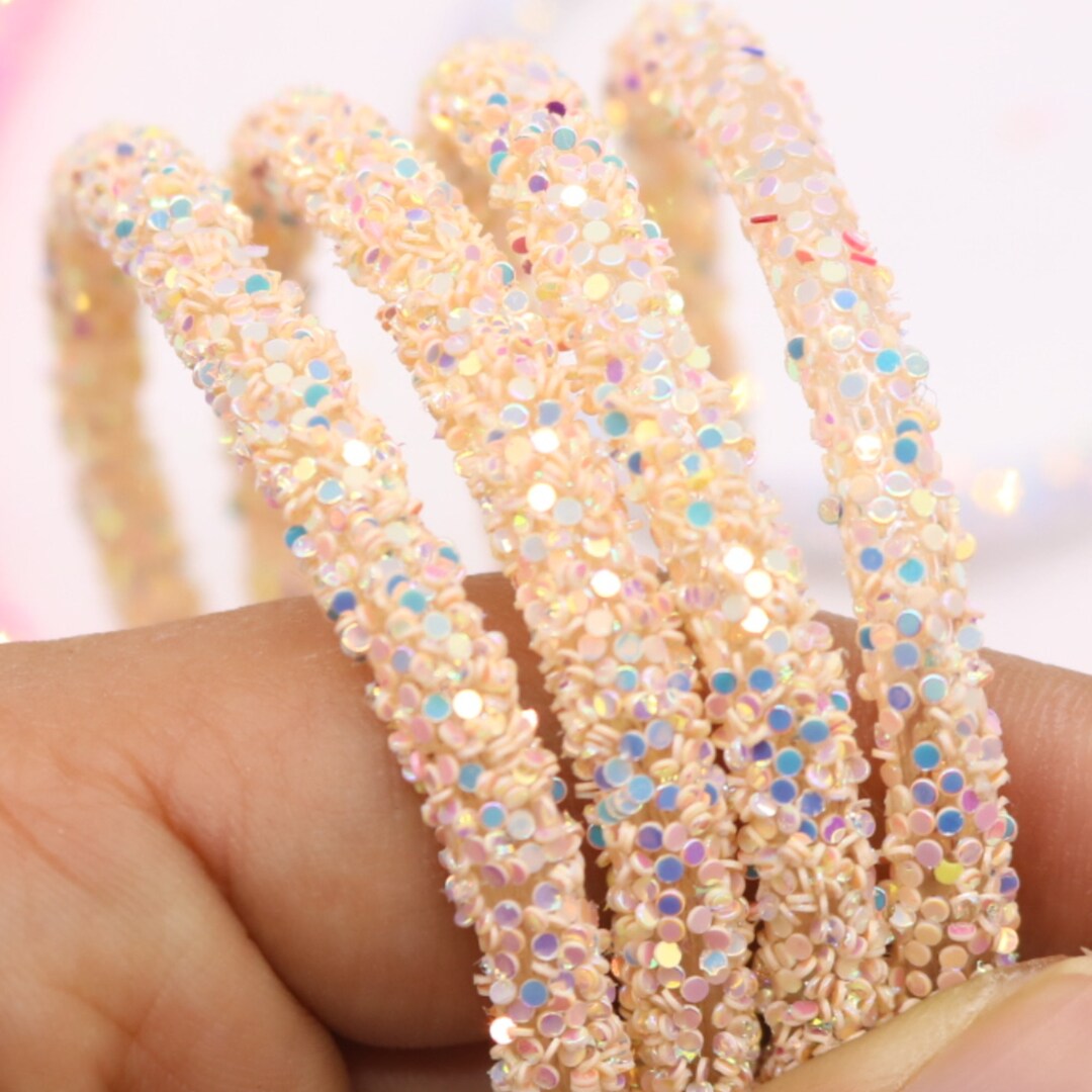 Glitter Tubing GLITTER RESIN ROPE Beige Colorful Sold by - Etsy