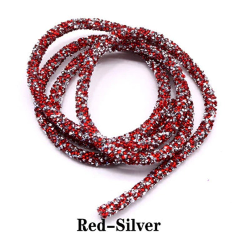 CHUNKY GLITTER ROPE 7mm Hollow Glitter Cording Jewelry - Etsy