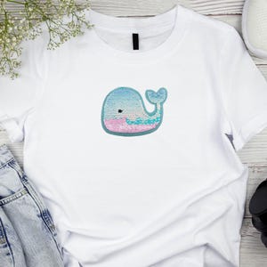Whale Sequin Patch | Iron-on Patch | 4.13" H X 5.71" W | Unique Patch ...