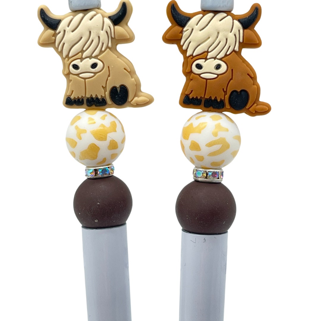 Highland Cow Pen Kit. Create Adorable Pens With Cute Cow Toppers, Brown ...