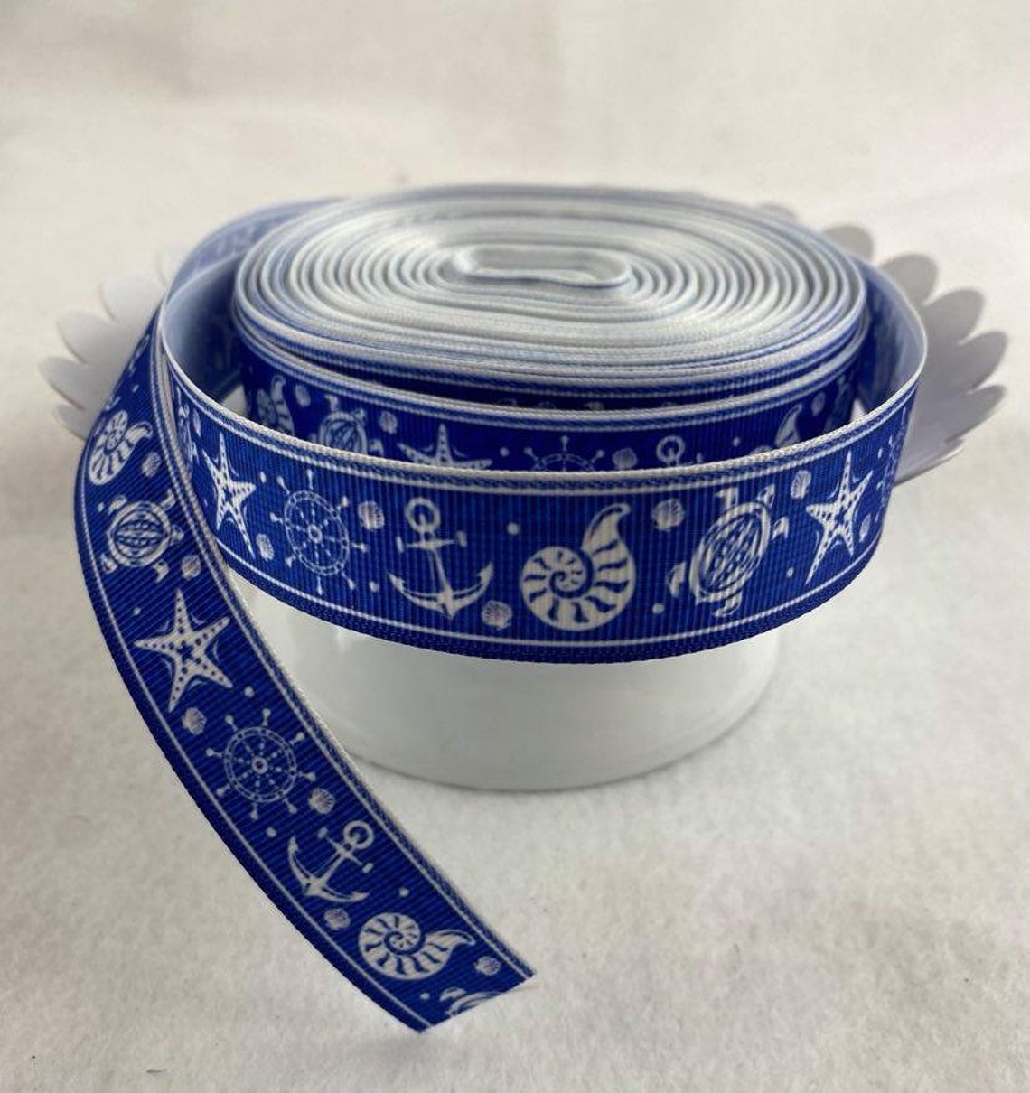 Grosgrain Nautical Ribbon Sold by 3 Yd Increments 1 - Etsy UK