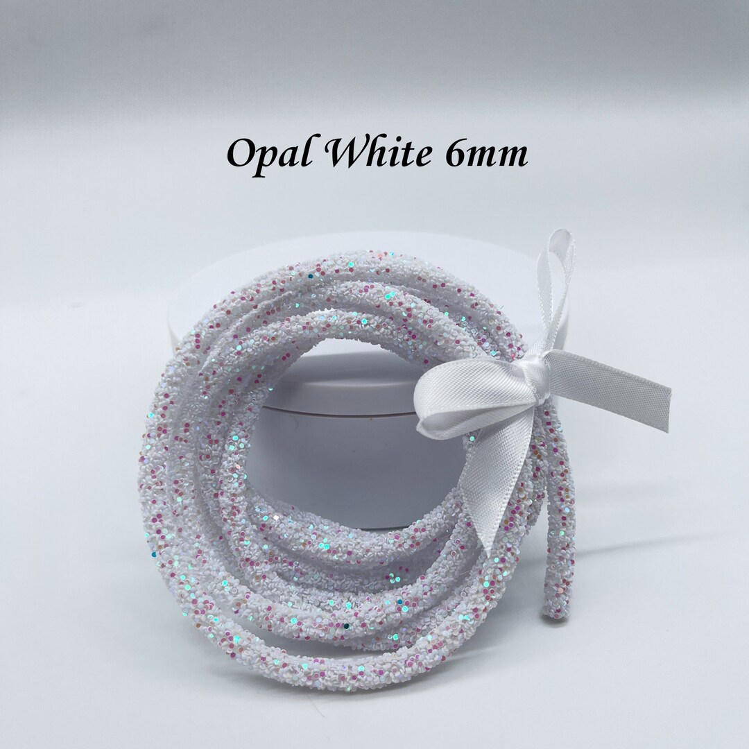 Glitter Rope | 6MM GLITTER TUBING | Opal White | Sequin Rope | Sold by ...