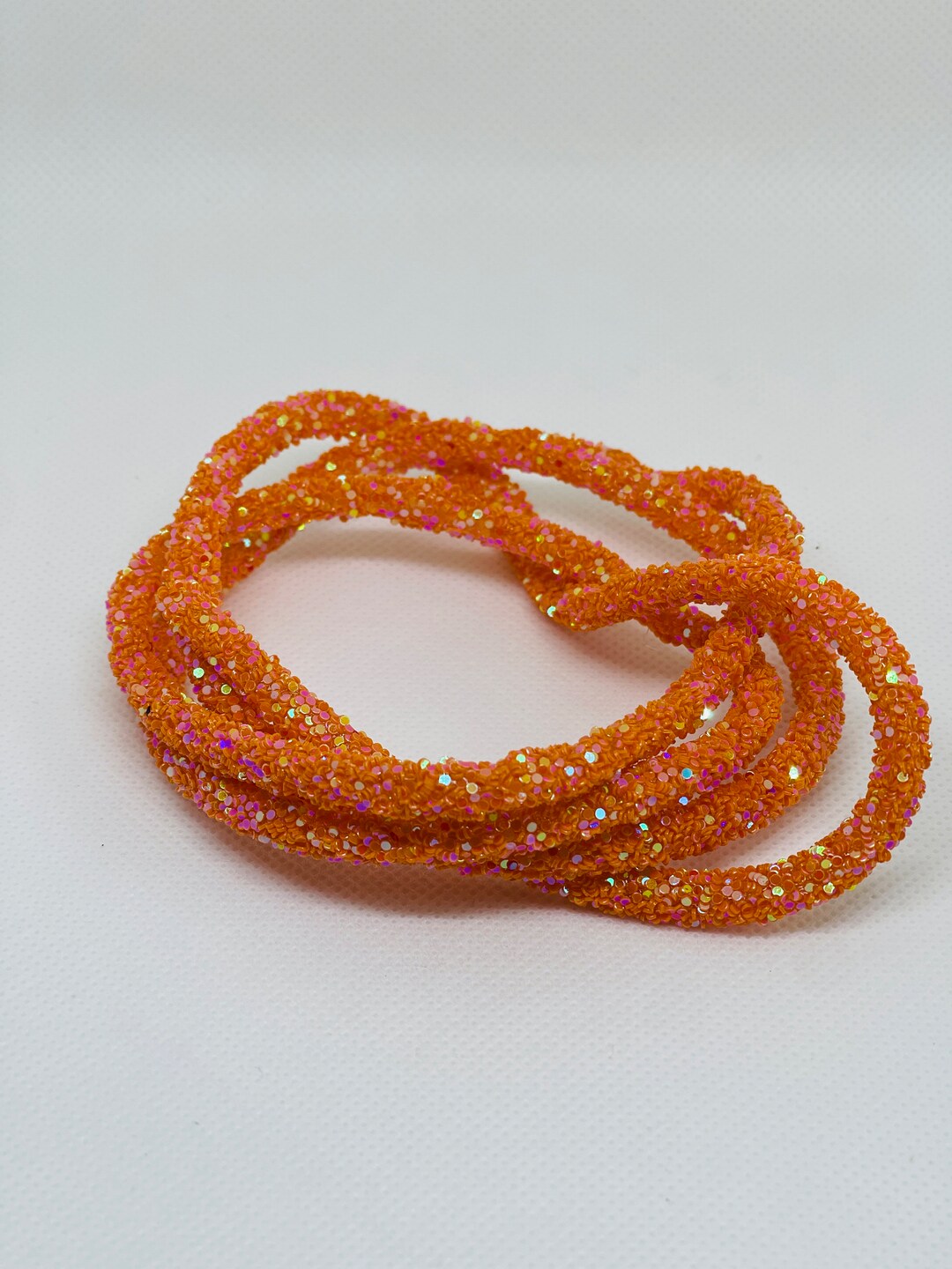 Glitter Tubing GLITTER RESIN Rope ORANGE Sold by the - Etsy