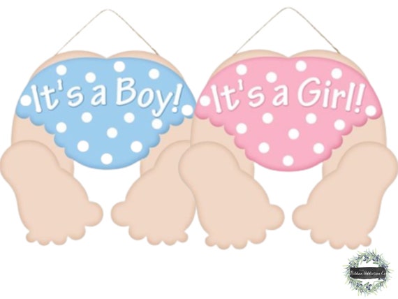 BABY Boy or Girl SIGN This is for 1 Pink or 1 Blue Baby - Etsy