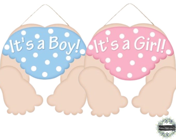 BABY Boy or Girl SIGN | This is for (1) Pink or (1) Blue Baby Butt ...