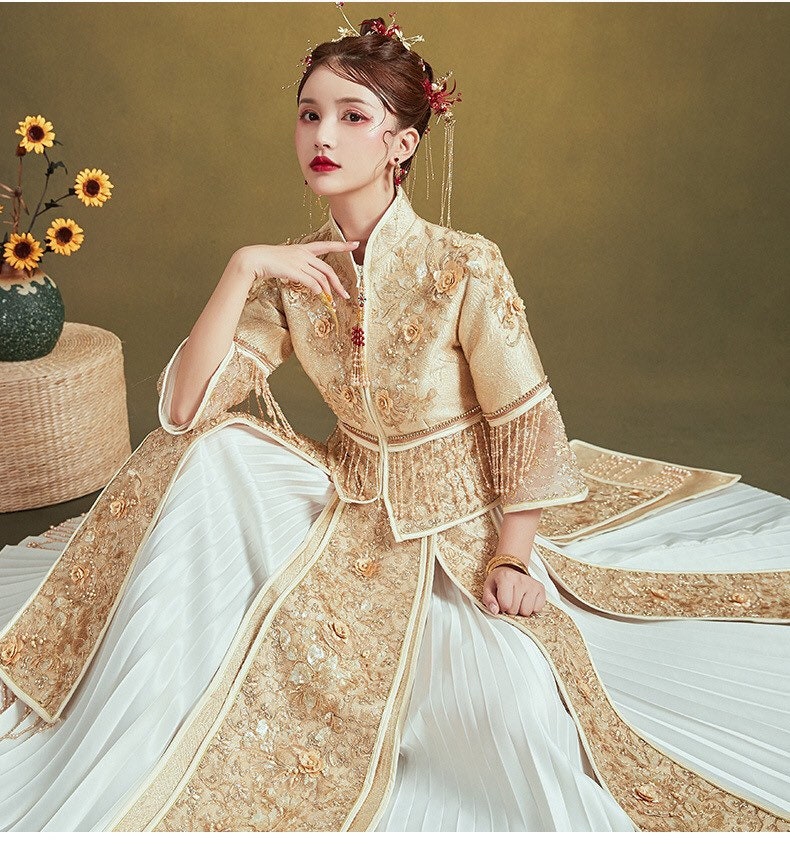 Chinese Wedding Dress Gold