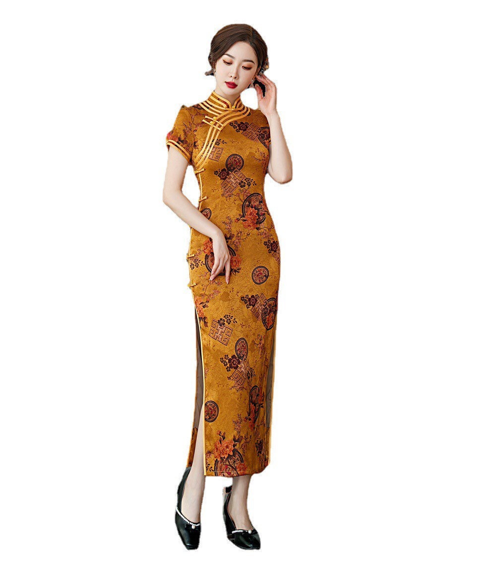 Modern Chinese Qipao Traditional Chinese Cheongsam Full Length Qipao modern-chinese-qipao-traditional-chinese-cheongsam-full-length-qipao