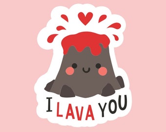 I Lava You Sticker - Etsy