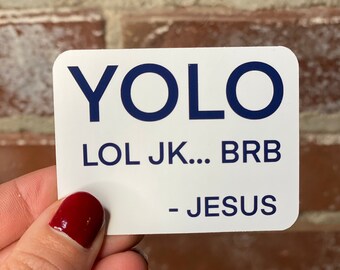 Yolo Lol Jk Brb | Etsy