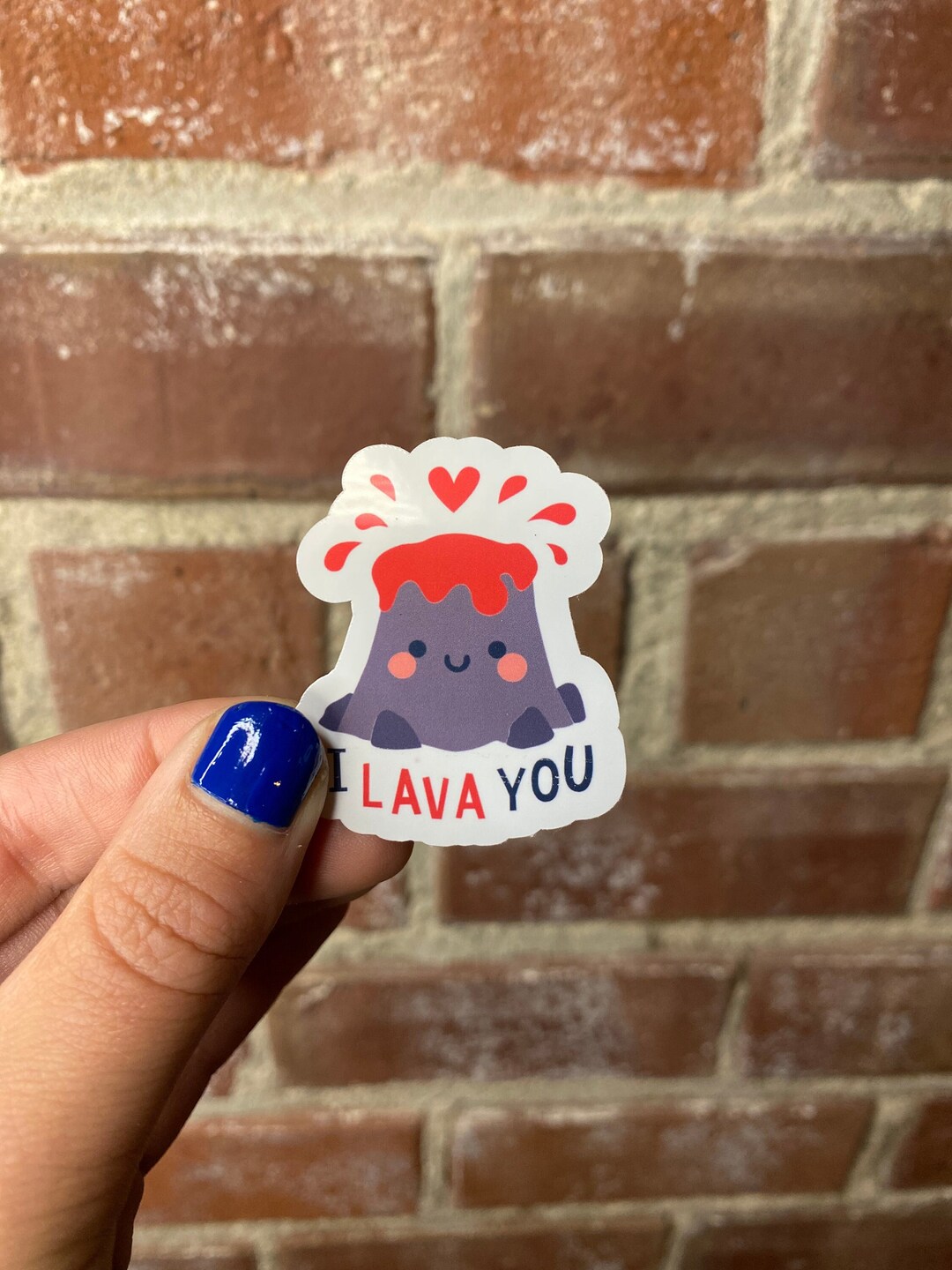 I Lava You Volcano Sticker/decal Made by Funanduniquecrafts Funny Silly ...