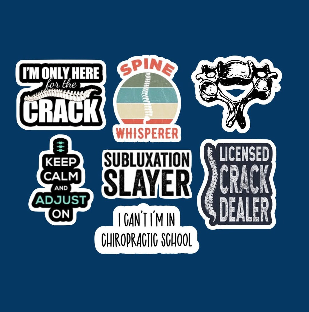 Creative Chiropractic Stickers/decals Set/bundle Made by ...