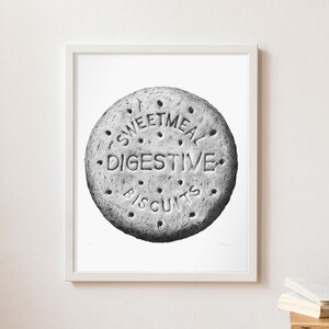 Digestive Biscuit - Limited Edition Giclée Print of Hand Drawn ...