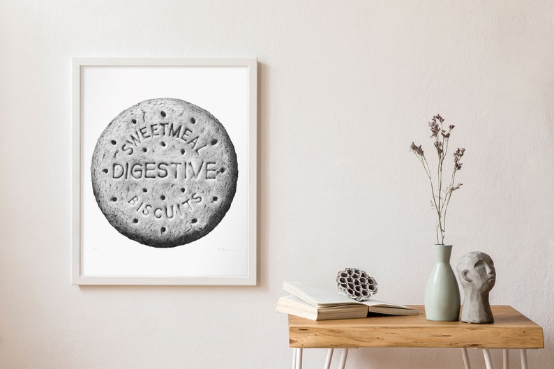 Digestive Biscuit - Limited Edition Giclée Print of Hand Drawn ...