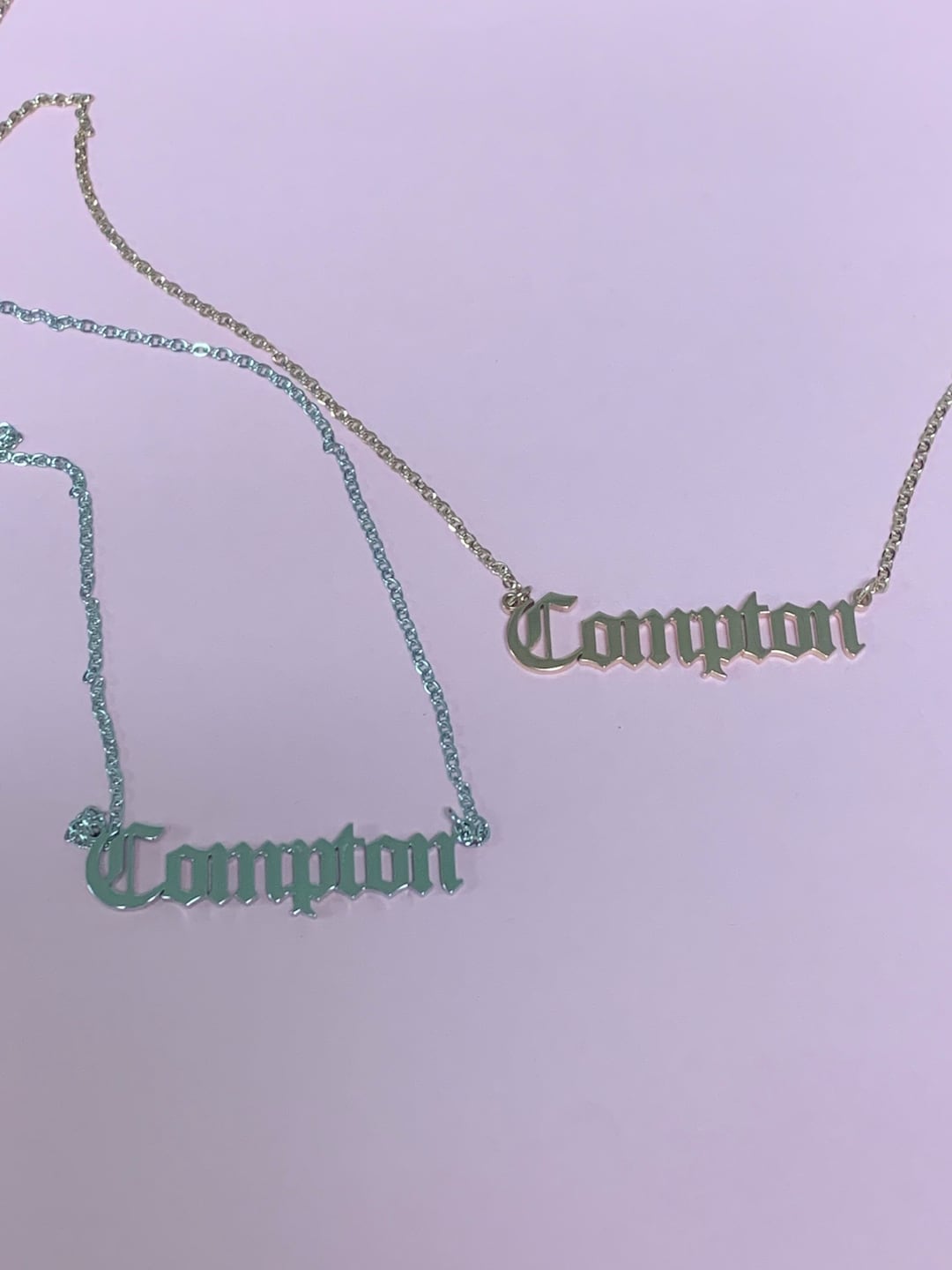 Compton Pendant Link Chain Necklace - Etsy