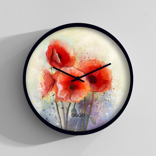 Poppy Wall Clock - Etsy