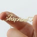 Gold Name Necklace With Heart Personalized Heart Name - Etsy