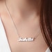 Dainty Script Name Necklace Silver, Script Font Necklace, Personalized ...