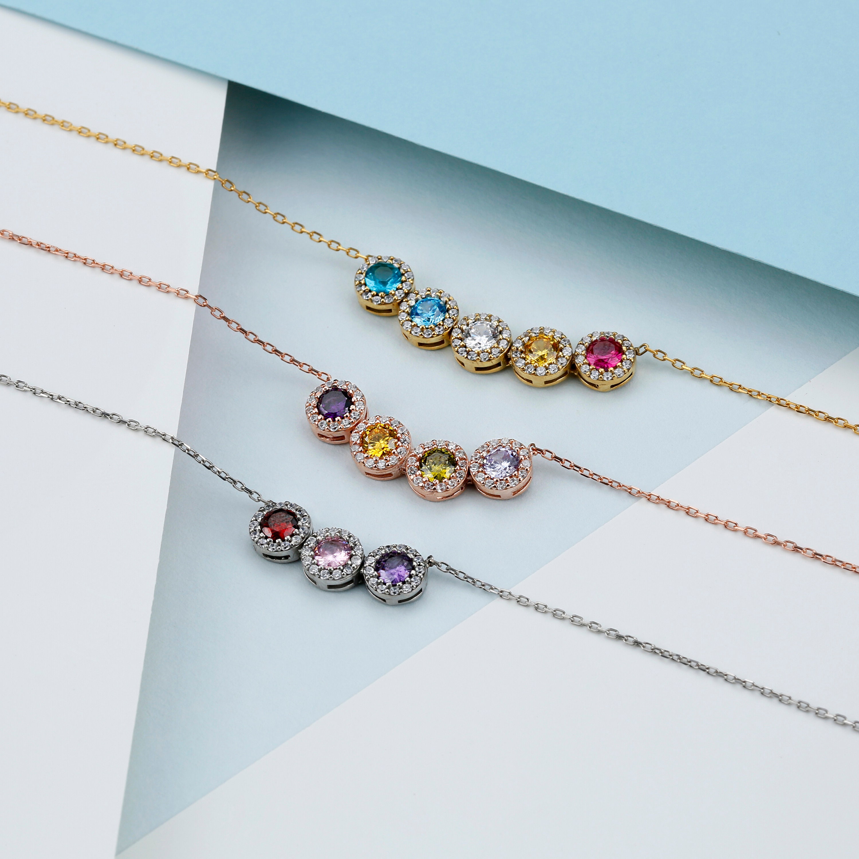 Personalized Birthstone Necklace Custom Birthstone Jewelry - Etsy