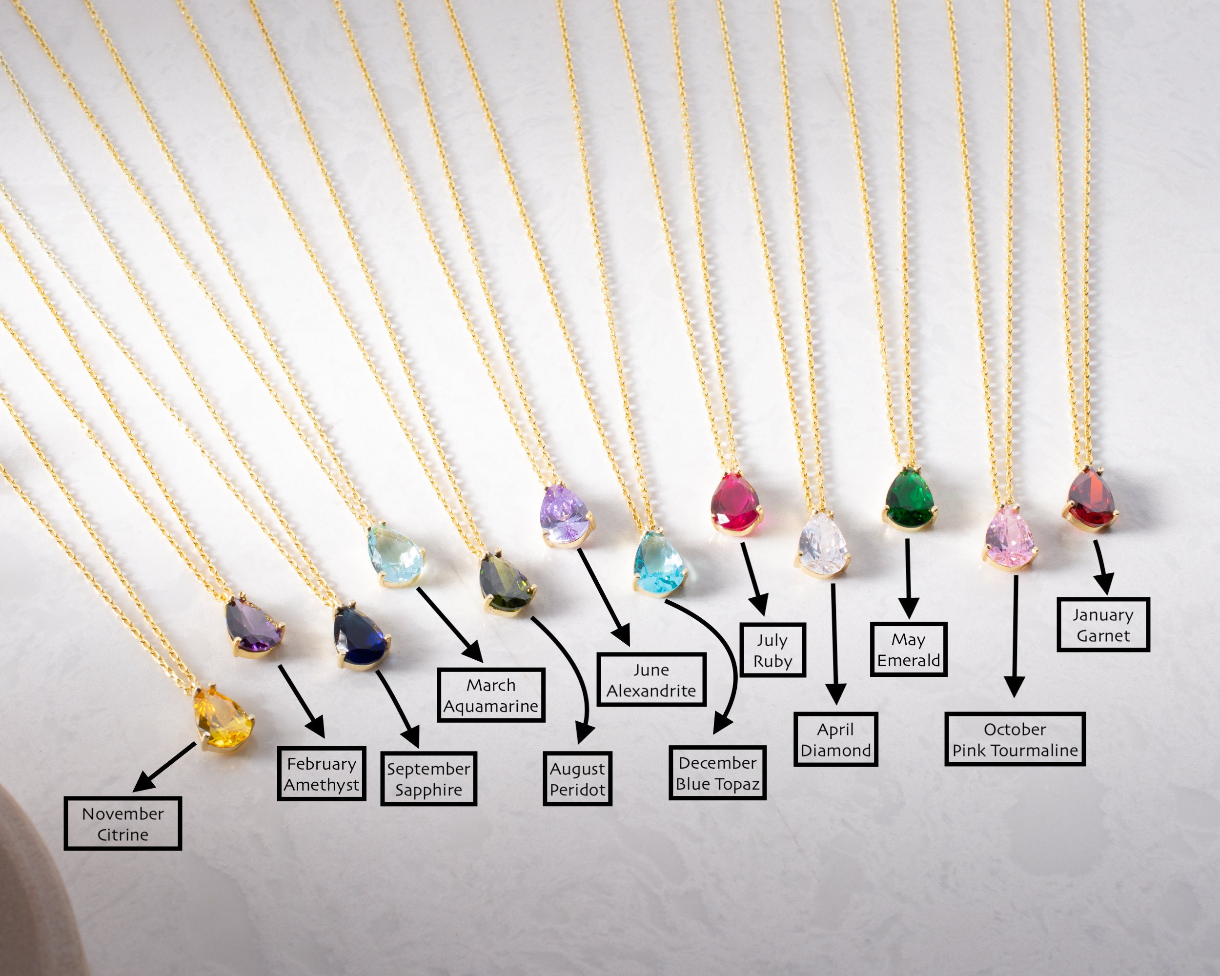 Alexandrite Birthstone Necklace, June Birthstone Jewelry - Etsy