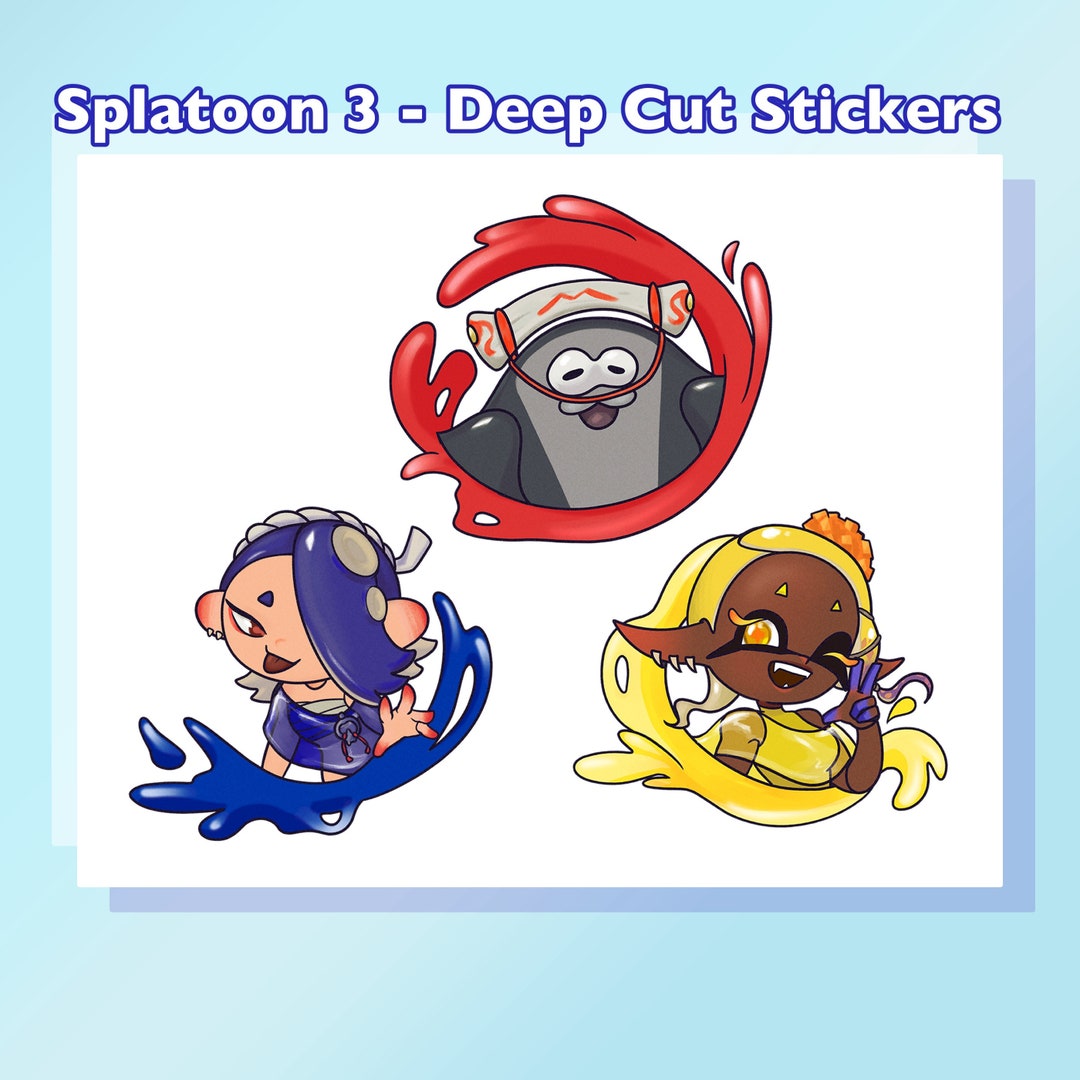 Deep Cut - Splatoon 3 Idol Stickers - Etsy