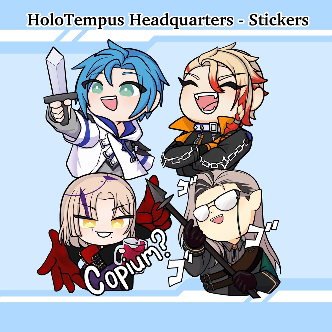 Holostars Tempus HQ & Vanguard Stickers - Etsy