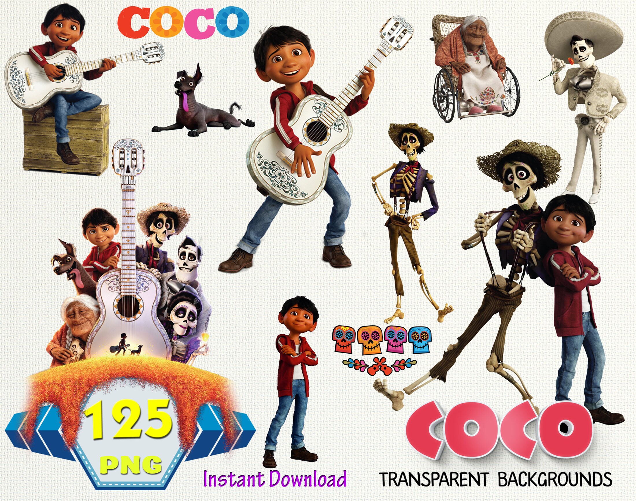 COCO Coco clipart Coco png coco images coco pictures coco | Etsy