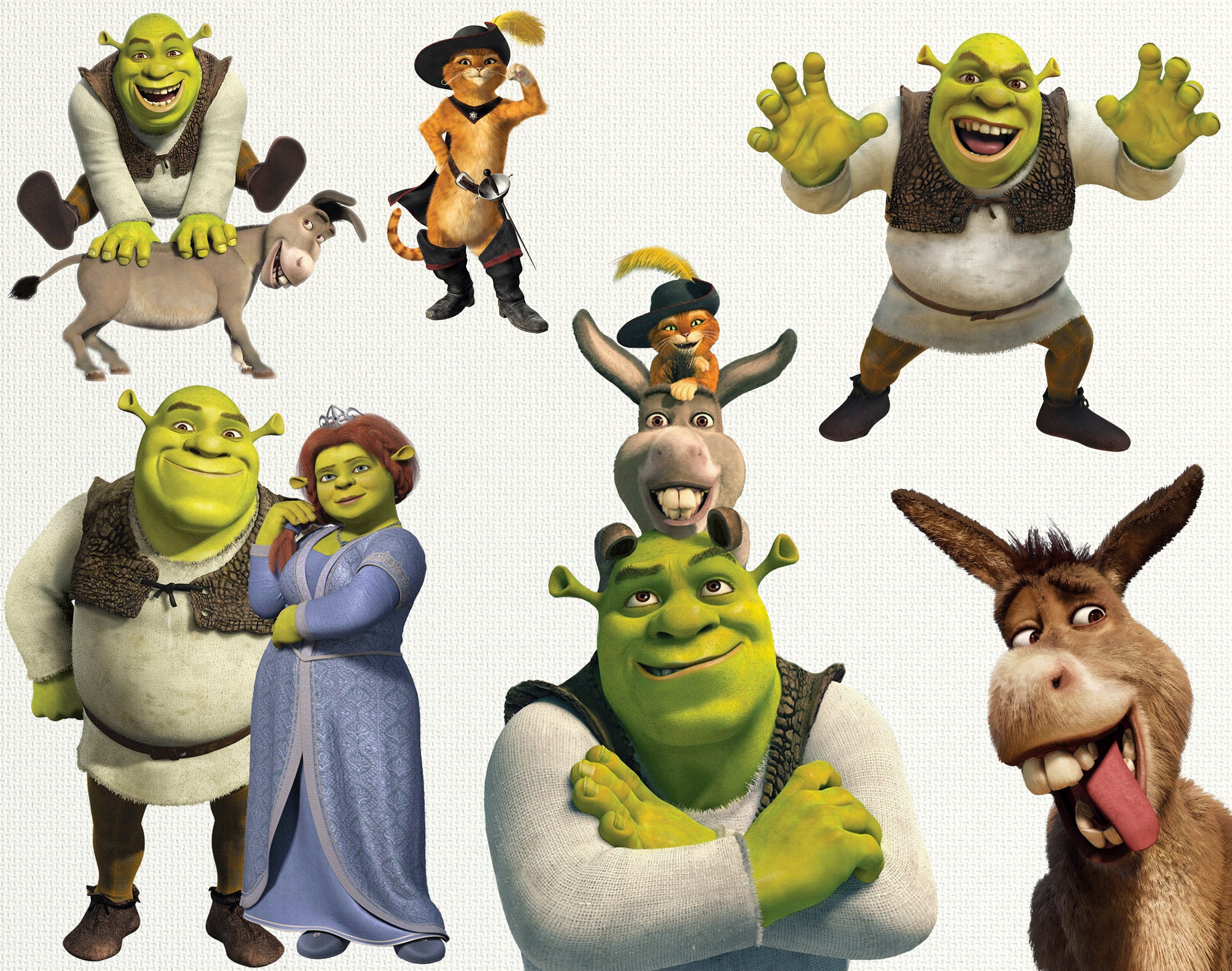 SHREK Clipart Shrek Png Shrek Images Shrek Digital | Etsy UK