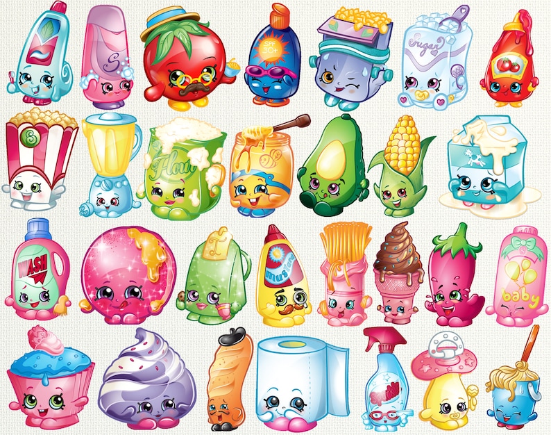 SHOPKINS clipart shopkins images shopkins pngshopkins | Etsy