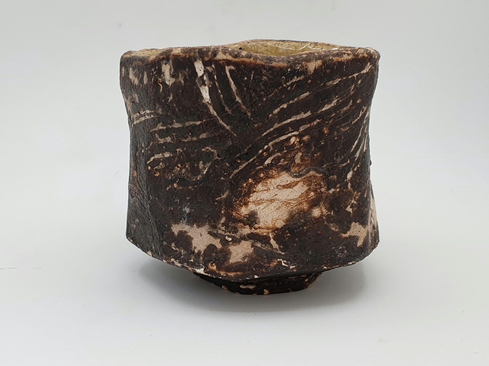 Teabowl Chawan, Kurinuki, Raku Obvara Firing. - Etsy