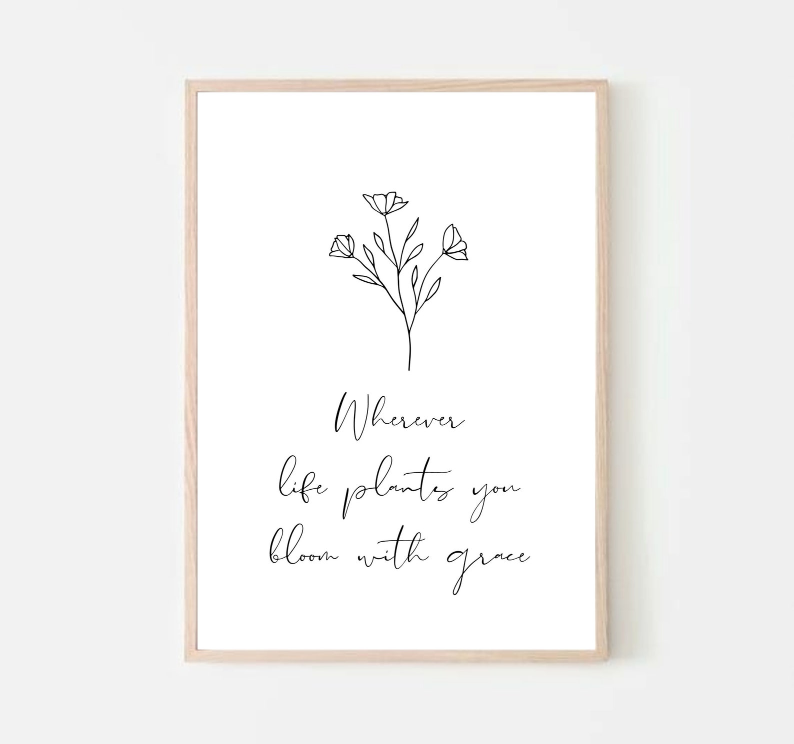 Inspirational wall art minimalist quotes motivational wall | Etsy