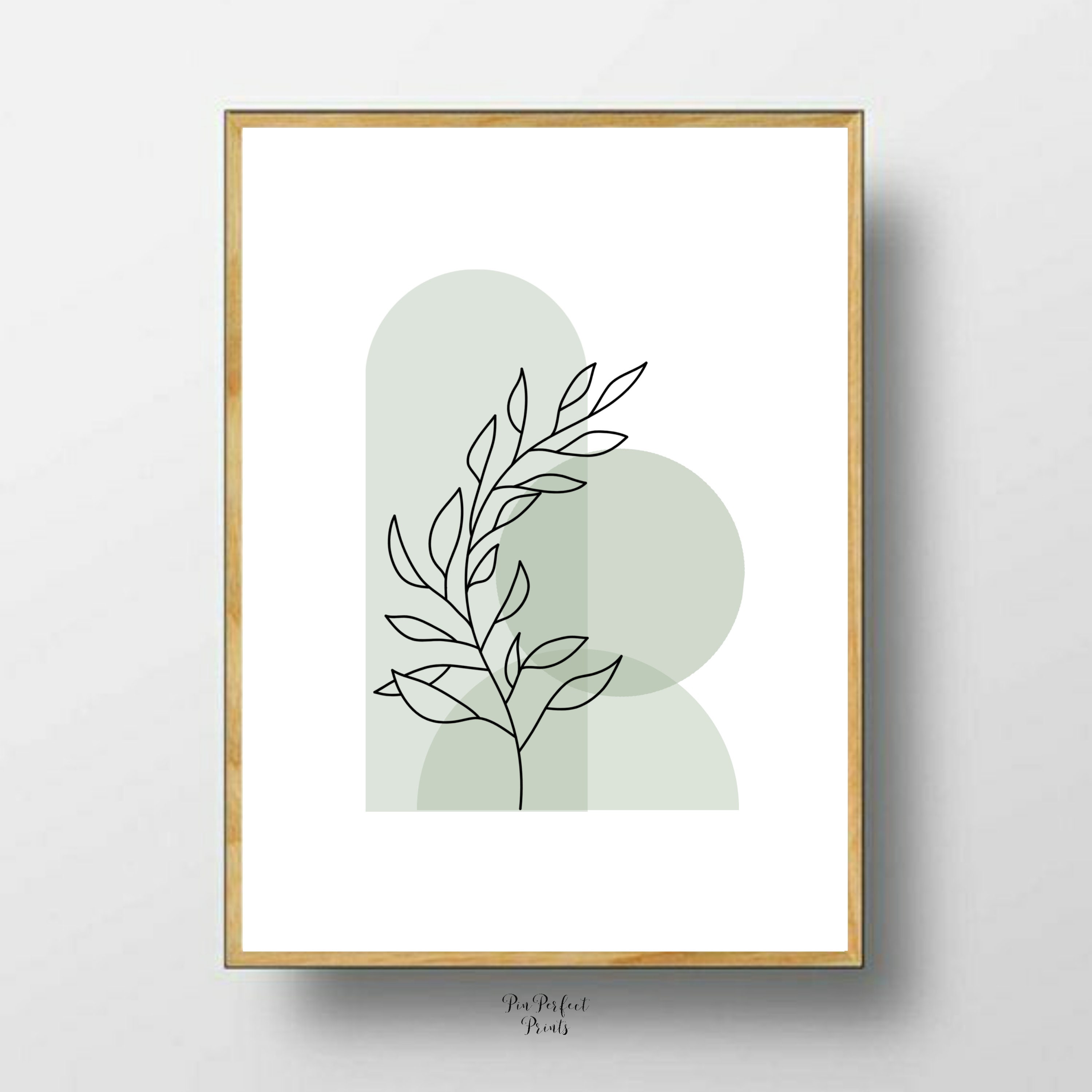 Neutral Wall Decor, Instant Download Prints, Leaf Art Prints, Set of 3 ...