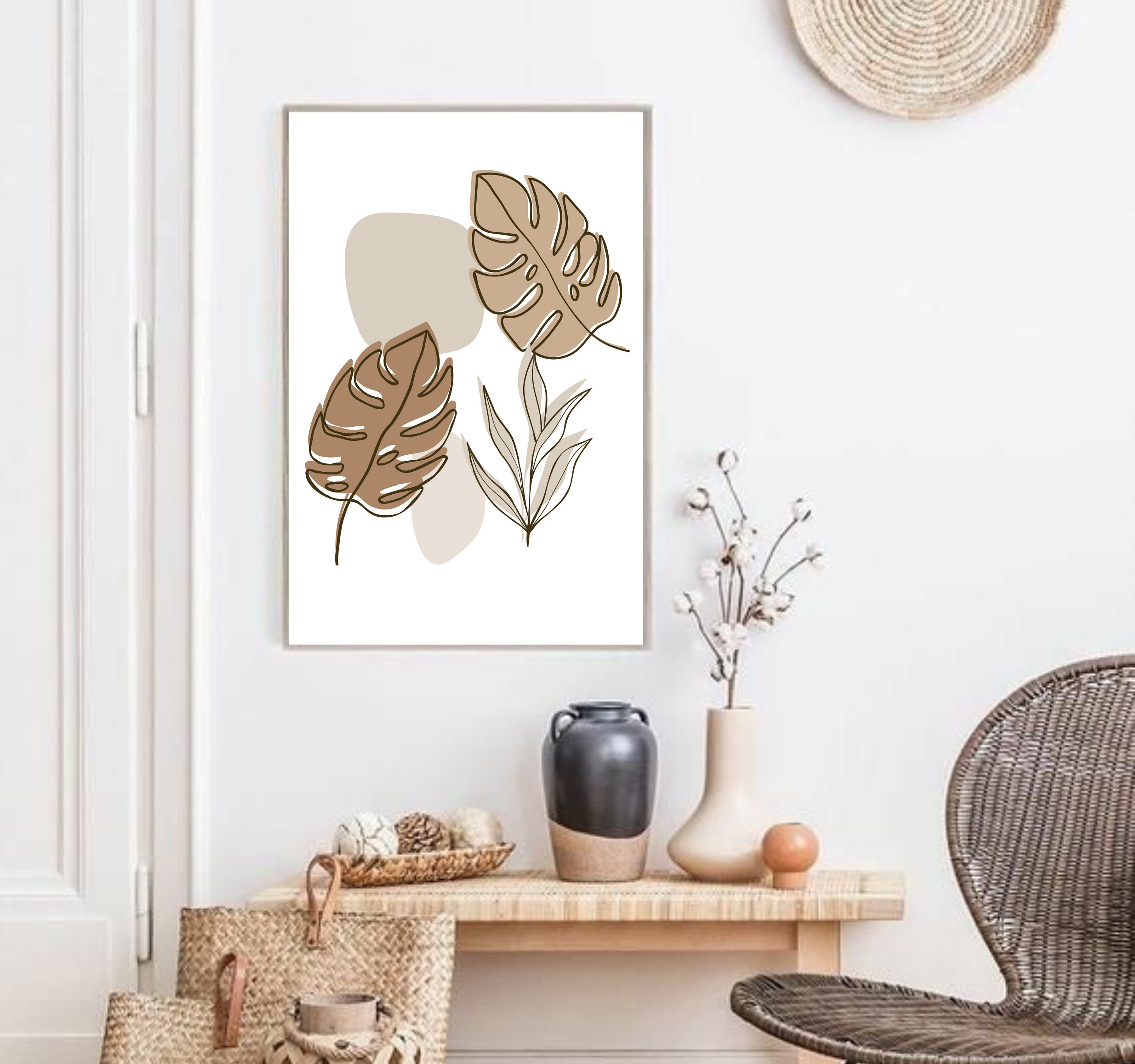 Boho Wall Art Neutral Wall Decor Instant Download Gallery | Etsy India