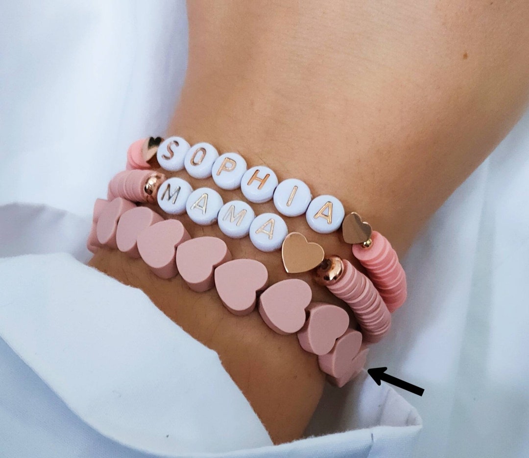 Colour Heart Bead Bracelets, Womens Bracelets - Etsy