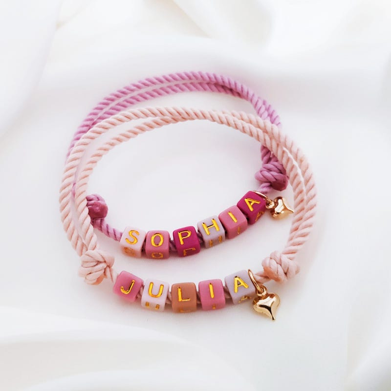 Named Children Bracelet - Etsy UK